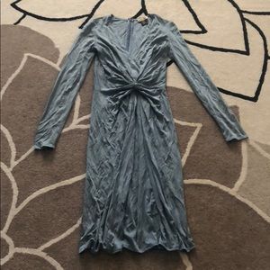 Issa London | Dresses | New Issa Silk Jersey Gray Blue Dress 4 | Poshmark